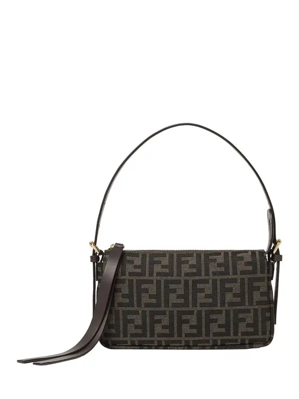 Fendi Zucca Jacquard Zipper Top Bag - [brown]